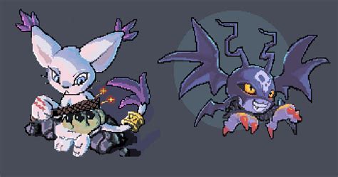 Digimon Tailmon Pico Devimon By Jaeneth On Deviantart