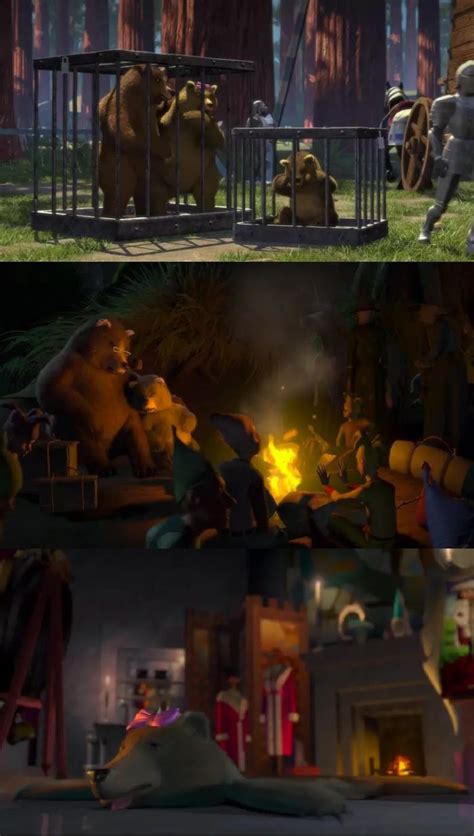 In Shrek You Can See Mama Bear From Goldilocks In One Of The Cages But
