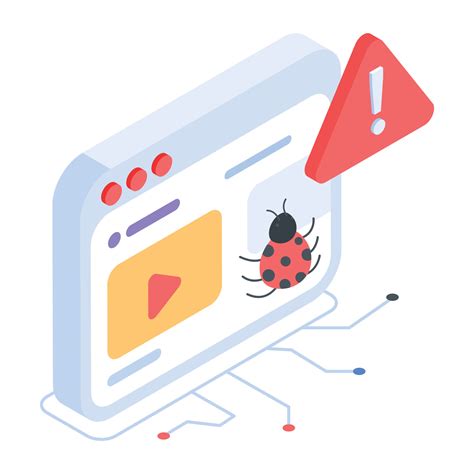 Bug Alert Isometric Icon Design 27935070 Vector Art At Vecteezy