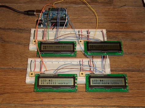 Two Lcd S One Uno Same Data Displays Arduino Forum