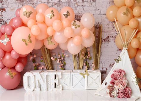 Avezano Balloons And Butterfly Party Photography Background By Stefany