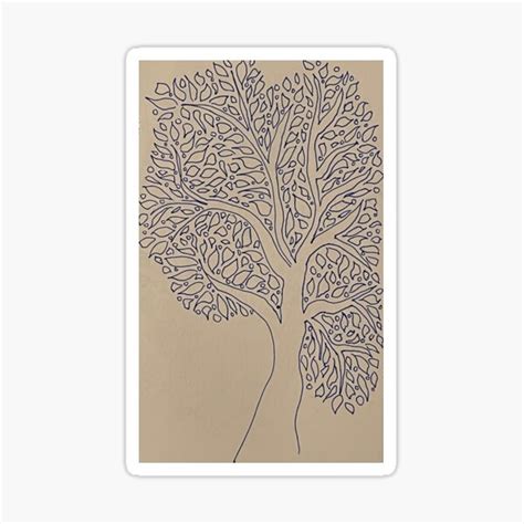 Fanciful Tree Sticker For Sale By Idyllicart101 Redbubble