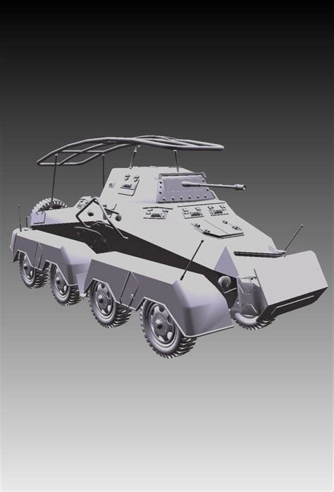 Archivo Obj Sdkfz 232・objeto Para Impresora 3d Para Descargar・cults