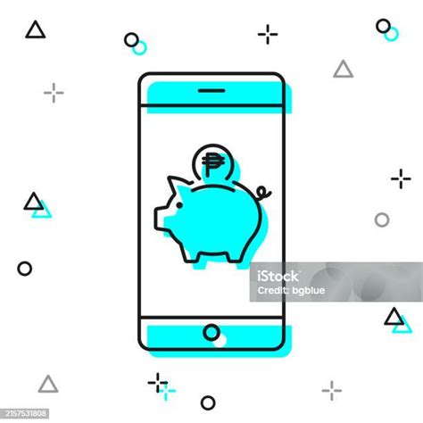 スマートフォンでペソ節約白い背景に線のアイコン Eコマースのベクターアート素材や画像を多数ご用意 Eコマース アイコン