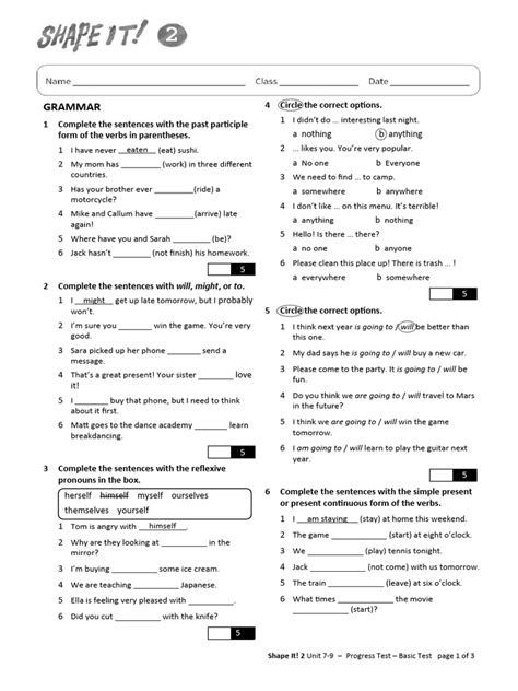 Progress Test3 Basic Pdf Smartphone Linguistics