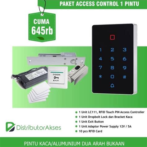Jual Access Control Access Door Akses Drop Bolt Lock Rfid Card Pin