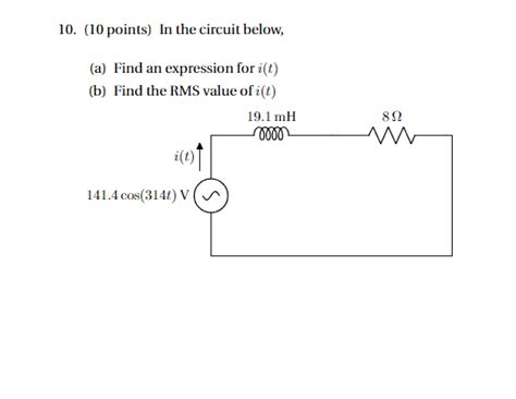 Solved 10 ﻿points ﻿in The Circuit Belowa ﻿find An