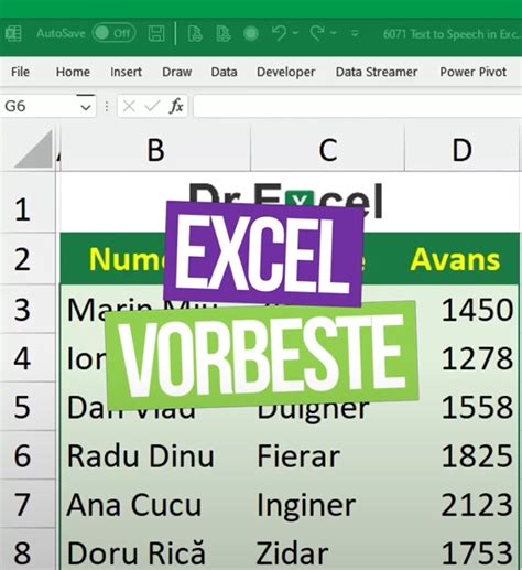 Cum Să L Faci Pe Excel Să Vorbească Drexcel Servicii Profesionale