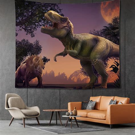 1pc Tapestry College Dorm Dinosaur Tapestry Forest Art Tapestry