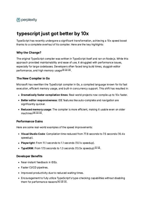 Typescript Just Got Better By 10x Pdf Computer Science Software