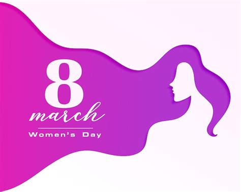 Carte De Voeux De La Journée Internationale De La Femme Du 8 Mars Dans