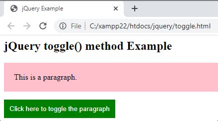 JQuery Toggle
