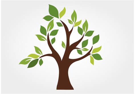 Stylized Vector Tree 86566 Vector Art At Vecteezy
