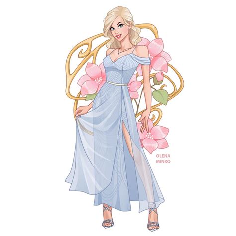 Artstation Beauty Olena Minko Disney Princess Fashion Disney