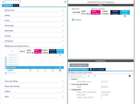 stm32mp257f dk openamp no such file or directory stmicroelectronics