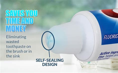 Self Closing Toothpaste Cap Pack Of 6 Mess Free