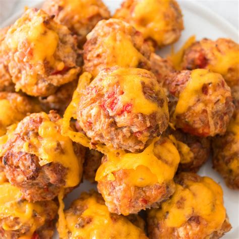 Easy Cream Cheese Sausage Balls Shaken Together