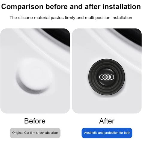 Set 4 Amortizoare Auto Cu Garnituri Autoadezive Din PVC Pentru Audi A1