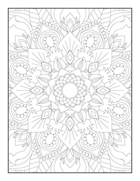 Disegni Da Colorare Di Mandala Pagina Da Colorare Di Mandala Per