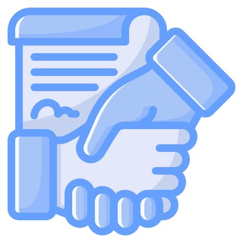 Contract Generic Blue Icon