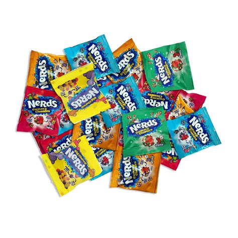 Nerds Assorted Gummy Clusters 1 Lbs Individually Wrapped Candy Pack