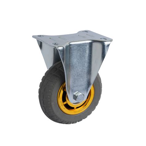 Elastic Rubber Wheel With Pressed Mild Steel Castor Muvall Castors Private Limited At ₹ 850