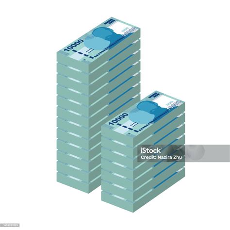 칠레 페소 벡터 그림입니다 칠레 머니 세트 번들 지폐 지폐 10000 Clp 플랫 스타일 흰색 배경에 격리 심플한 미니멀 디자인 0명에 대한 스톡 벡터 아트 및 기타 이미지