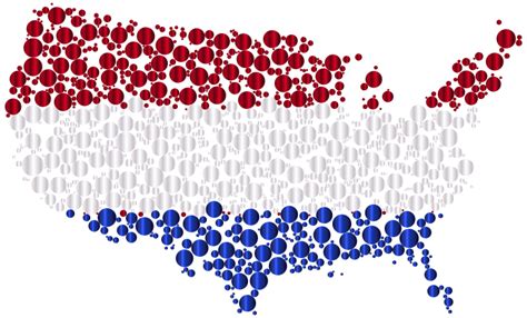 United States Flag Map Circles Clip Art Image Clipsafari