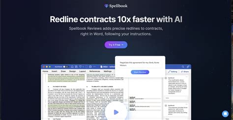 Spellbook Best Writing Legal Documents Ai Tool
