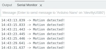 Using A Motion Sensor With Arduino HiBit