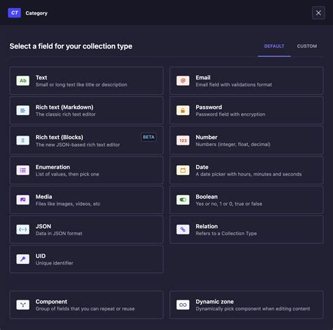 Content Type Builder Strapi Documentation