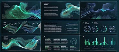 Abstract Data Visualization Presentation Slides Premium Ai Generated