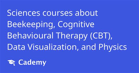 Sciences Courses About Beekeeping Cognitive Behavioural Therapy Cbt