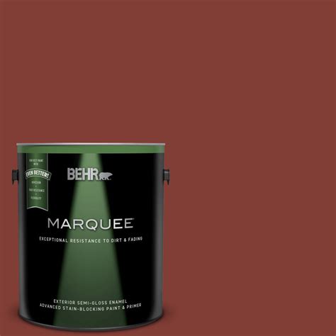 Behr Marquee 1 Gal S160 7 Red Chipotle Semi Gloss Enamel Exterior