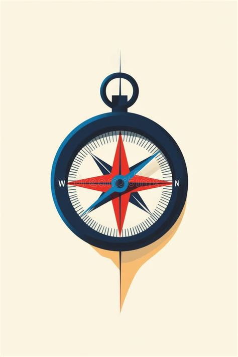Minimalist Compass Vector Graphic Stock Illustration Illustration Of Icon Clean 357476837