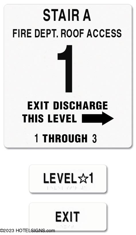 La Quinta Sign Store By HOTELSIGNS Com Stairwell Id Exit Level Washington Dc Code Floors Or