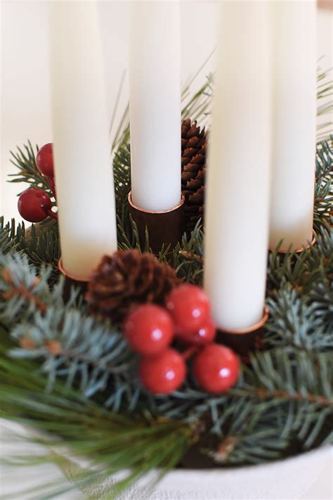 Foraged DIY Advent Wreath Delineate Your Dwelling