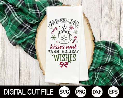 Christmas Kitchen Towels Svg Bundle Christmas Baking Svg Etsy