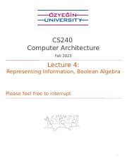 Understanding Binary Representation In Computer Architecture Course Hero