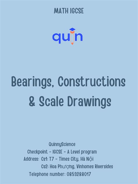 Math Igcse Bearings Constructions And Scale Drawings Pdf
