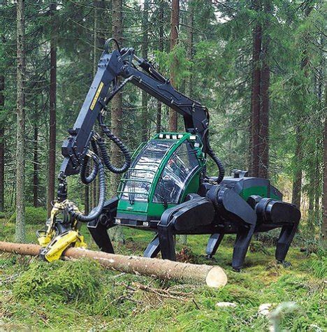 Logging Spider Gets To Work Ubergizmo