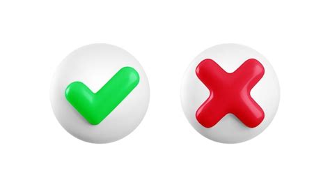 premium vector vector d checkmarks icon set round glossy yes tick and