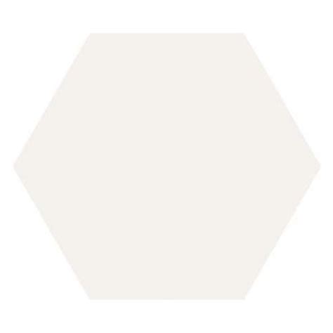 Tesoro Mayan White Porcelain Matte Hex Porcelain Tile