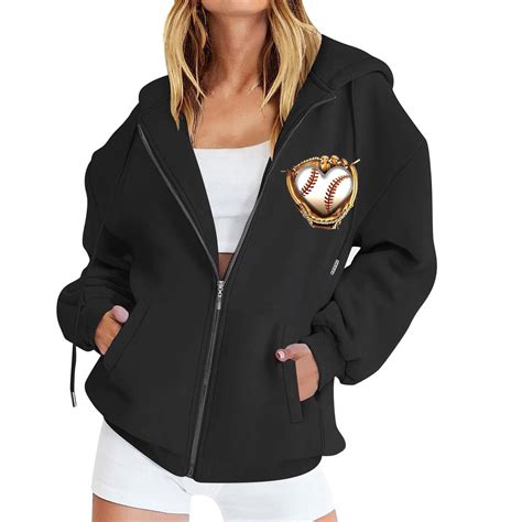 Caijunjia No Boundaries Zip Up Sweatshirts Hoodiewomens Oversized
