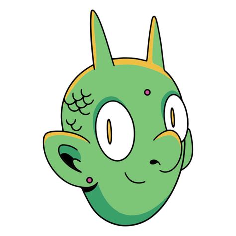 Diseño Png Y Svg De Personaje De Dibujos Animados Alienígena Para Camisetas