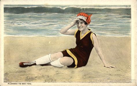Bathing Beauty On Beach Swimsuits And Pinup