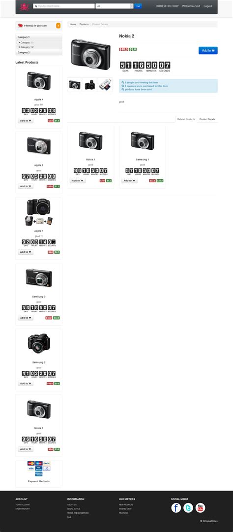 Octopuscodes Countdown Shopping Cart By Octopuscodes Codecanyon