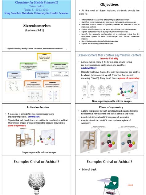 Lecture 9 11 Term 3 Ay 22 23 Pdf Chirality Chemistry