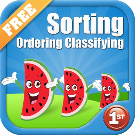sorting ordering classifying for 1st grade free app on amazon appstore