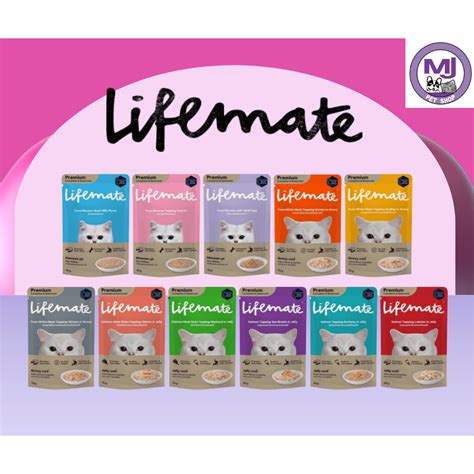 ยกโหล Lifemate Cat ไลฟ์เมท อาหารเปียกแมว เกรดพรีเมี่ยม ไม่เค็ม ขนาด 70 กรัม โหล X 12 ซอง